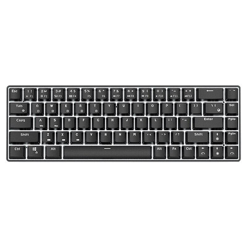 RK855 Bluetooth Keyboard Portable Dual-Mode Mechanical Keyboard 86-Key ...