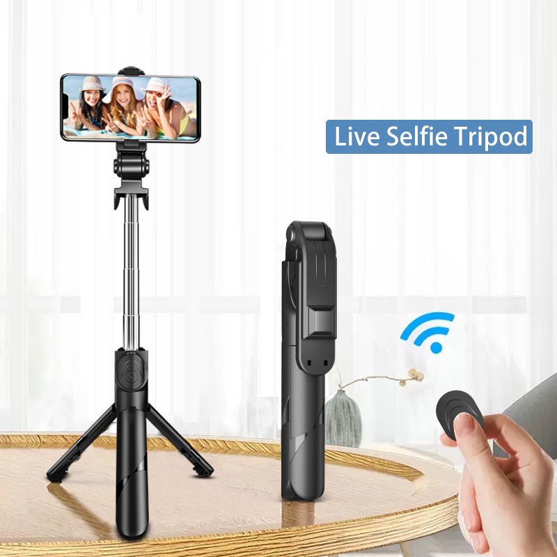 จับเวลาmini Triod Extendable Monood With Remote Shutter For Ios Android