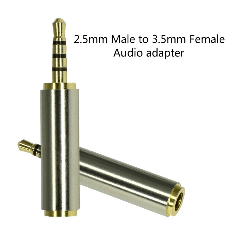 1 ชิ้น 2.5 มม. Male to 3.5 mm Female Audio Stereo อะแดปเตอร์ปลั๊กแปลงหู ...