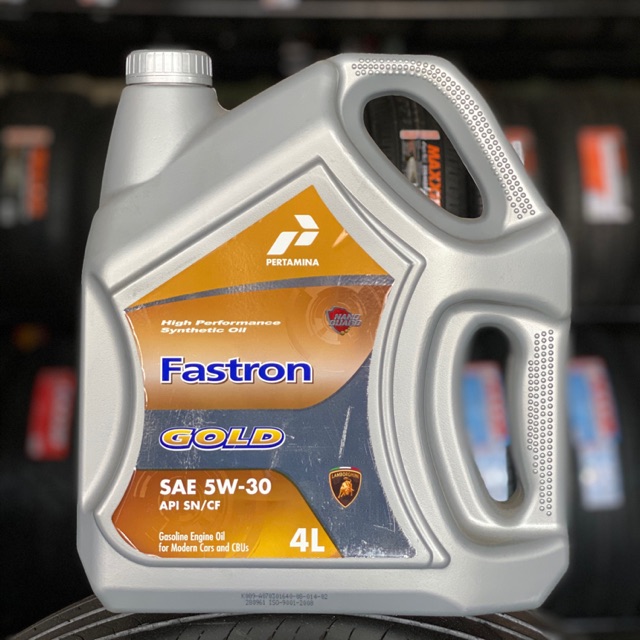 Pertamina Fastron Gold 5W-30 (4L) น้ำมันเครื่องเบนซิน สังเคราะห์แท้ 100 ...