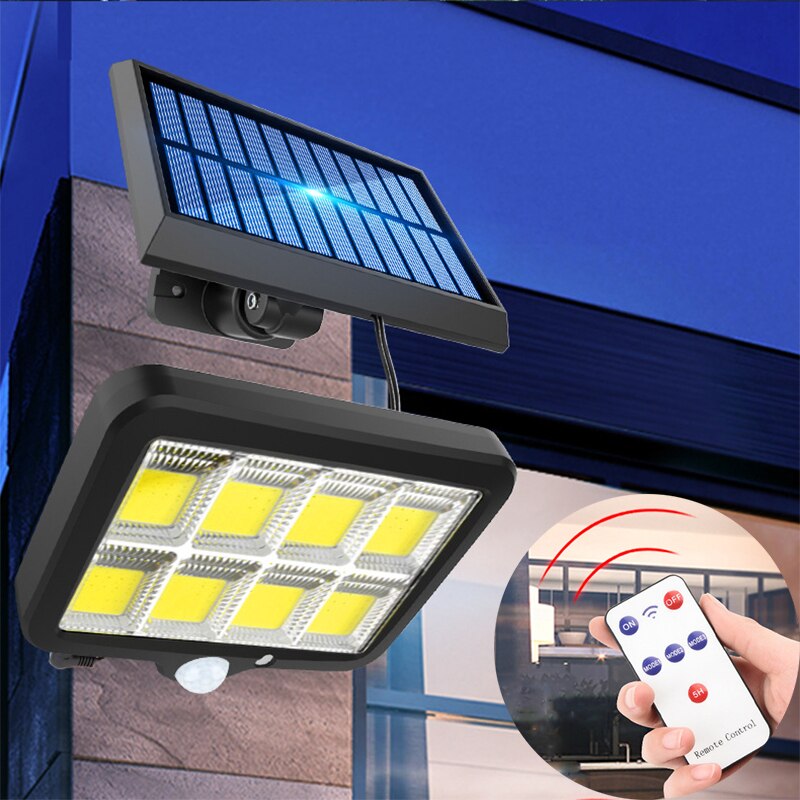 Time limited promotion! Remote Control 118 LED Solar Lamp PIR Motion ...