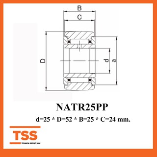 NATR25PP ( FOLLOWER ROLLER BEARING ) NATR 25 PP | Shopee Thailand
