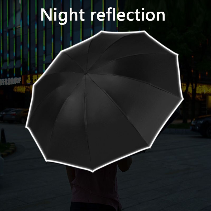 1012K Windproof Automatic Fold Inverted Umbrella With LED Flashlight ...