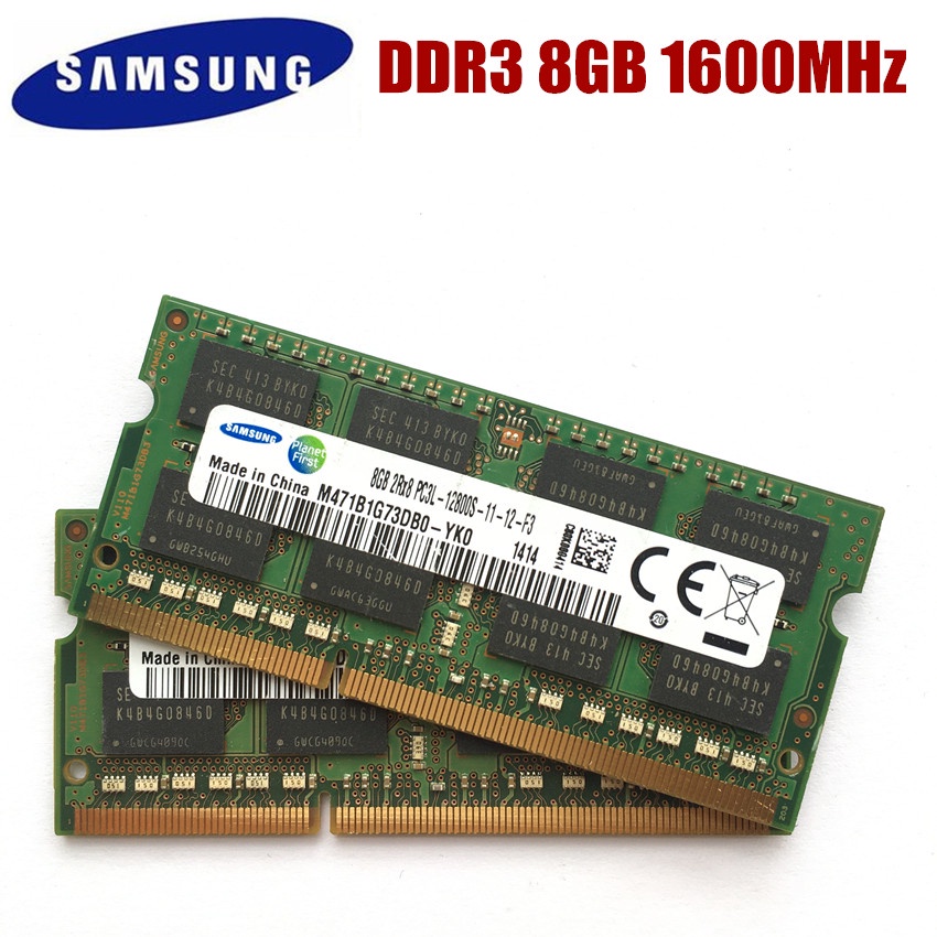 Samsung 8GB PC3 PC3L 12800S 10600S DDR3 1333 1600 Mhz 8gb Laptop Memory ...