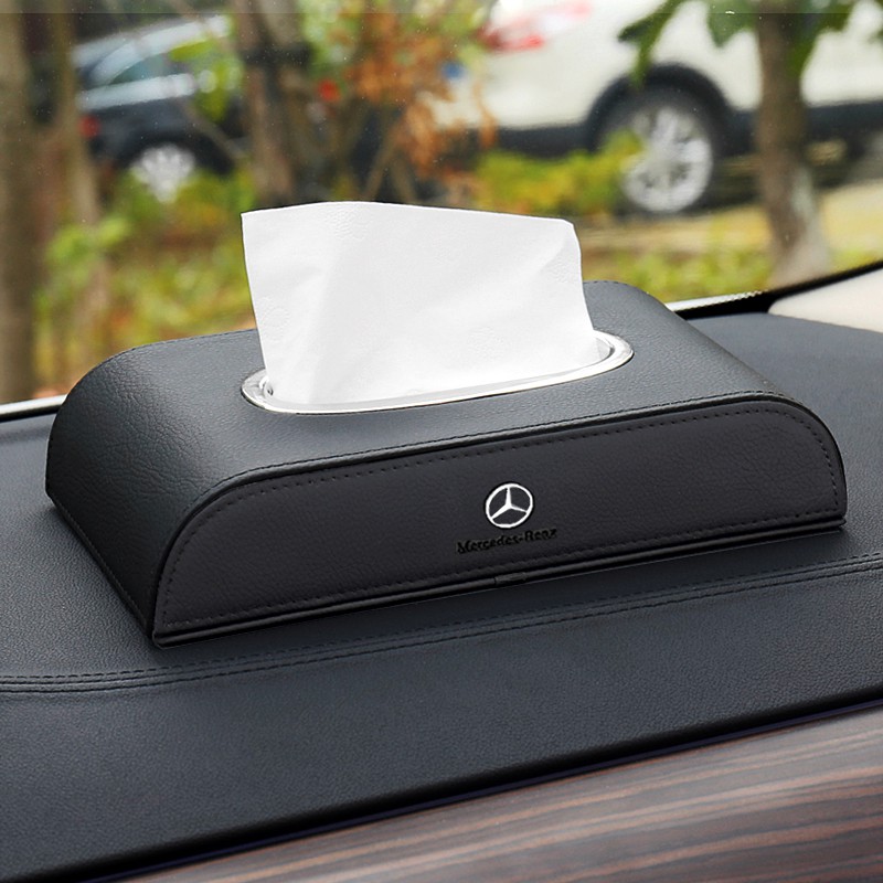 กล่องทิชชู่ในรถ♚มีสินค้าในสต๊อก♚ Mercedes-Benz tissue box high-end ...