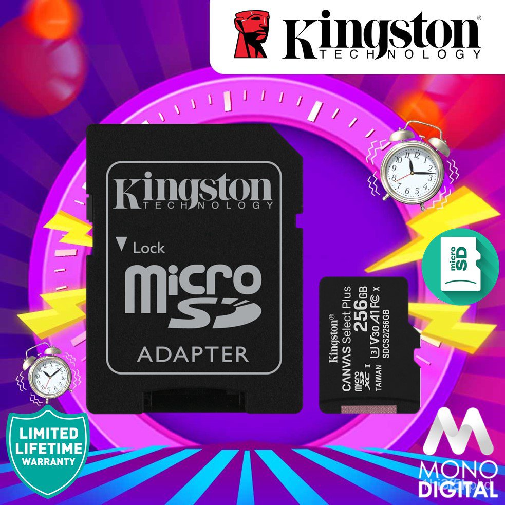 2021Kingston Canvas Select Plus MicroSD 100MB/s Class 10 UHS-I Card ...