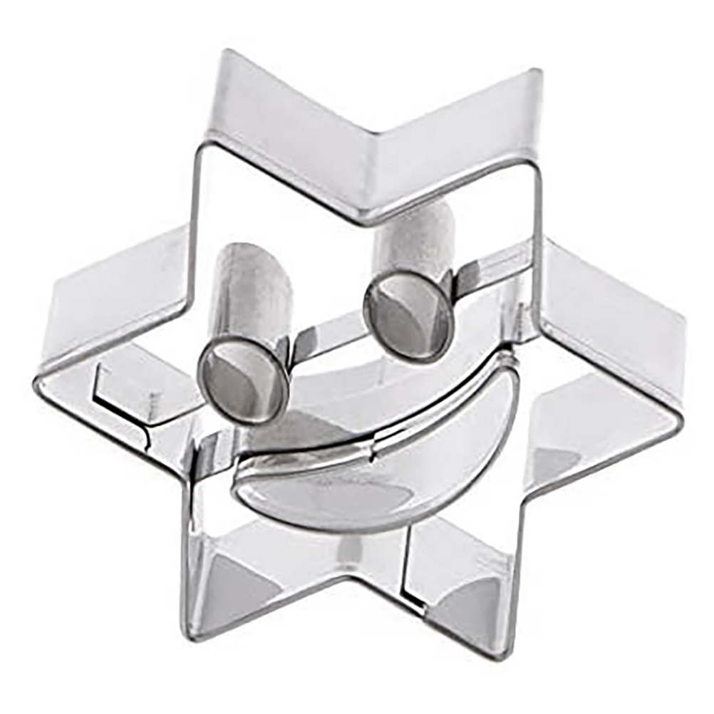 4pcs Smiley Cookie Cutter Stainless Steel Cookie Biscuit Cutters Baking ...