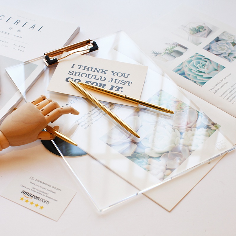 Thickened acrylic A4 folder board,crystal texture File Folders,student ...