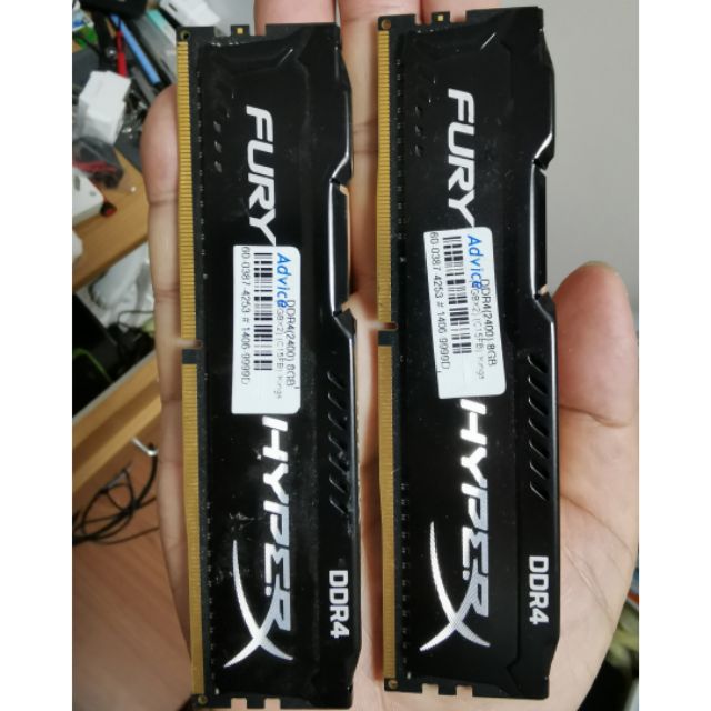 RAM DDR4(2400) 8GB (4GBX2) Kingston Hyper-X FURY - nhorm - ThaiPick