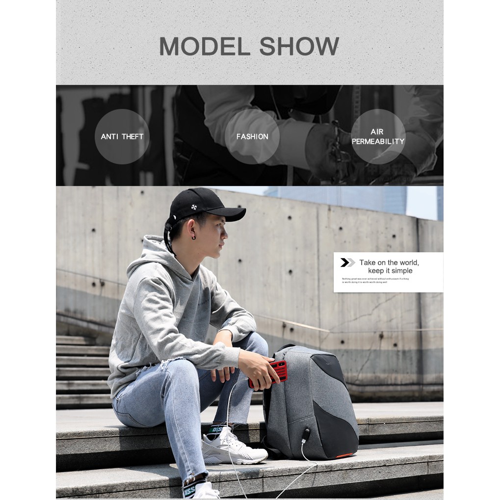 Tigernu T-B3622 2019 New arrival anti theft laptop backpack ...