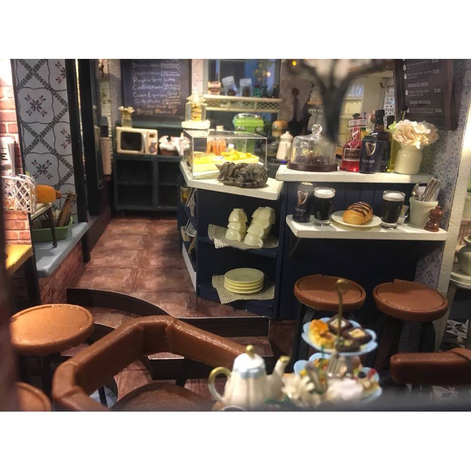 PAKITOY ชุด Irish Restaurant บ้านตุ๊กตา ร้านไทยพร้อมส่ง สเกล 112 โมเดล ...