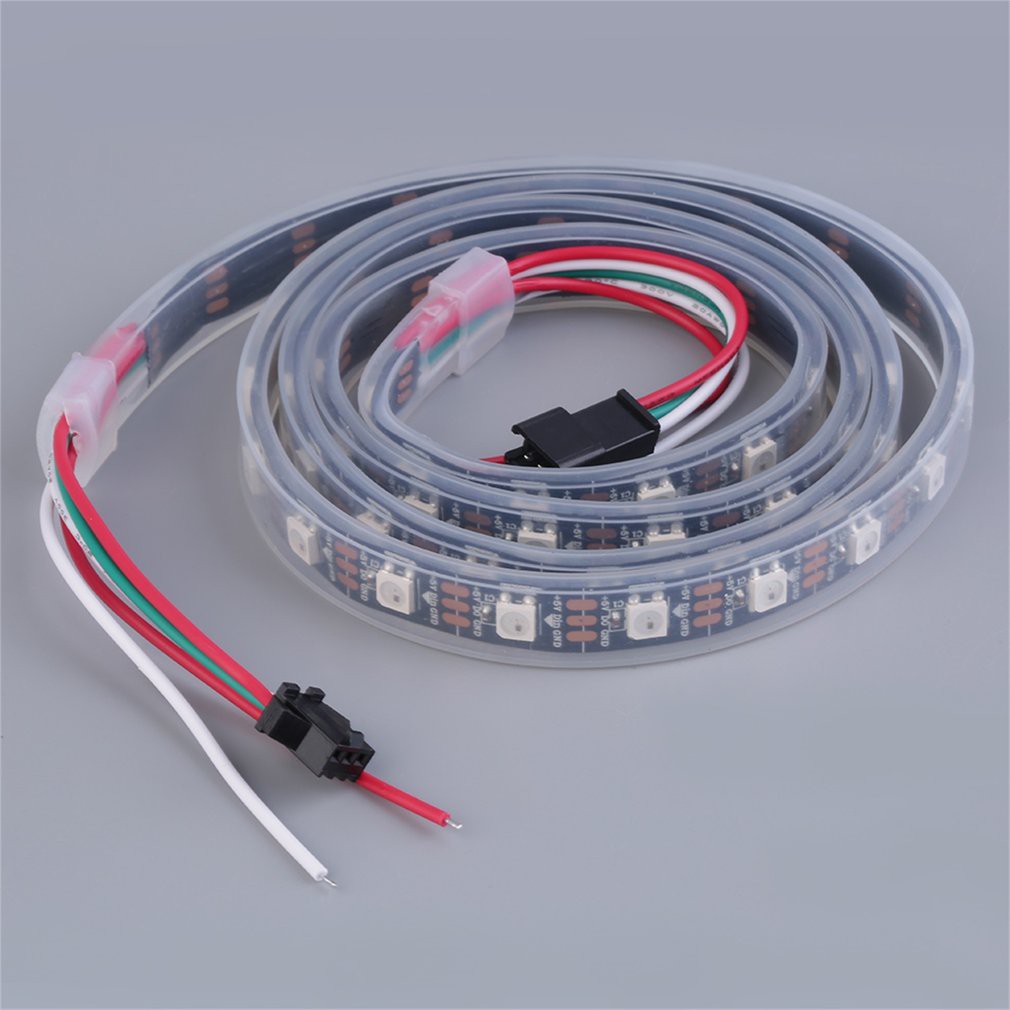 1 M 60 LED WS 2812 B 5050 RGB สายไฟ LED กันน้ำสีดำ - allinone365.th ...