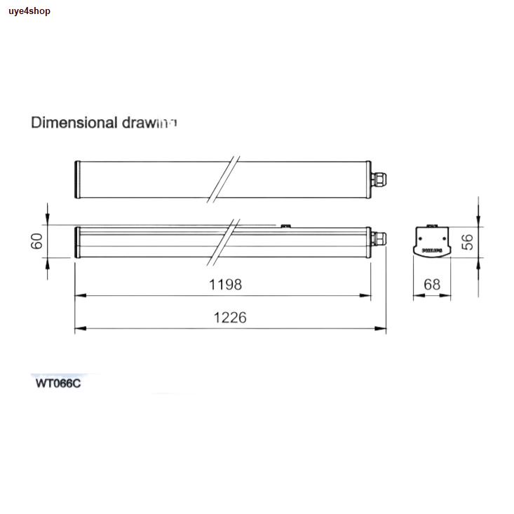 จัดส่งตรงจุดPhilips โคมกันน้ำกันฝุ่น 18W 36W WT069 ฟิลลิป์ โคมกันน้ำ ...