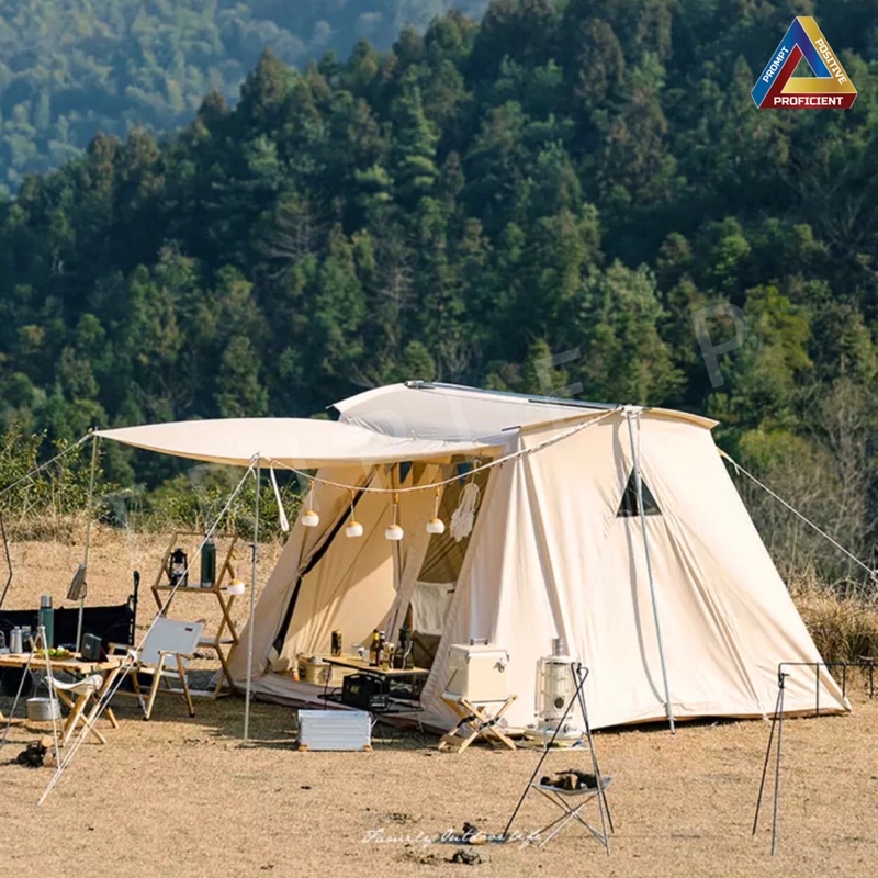 พร้อมส่งHitorhike X Homful springbar tent ผ้า Cotton Canvas 10x10 แท้ ...