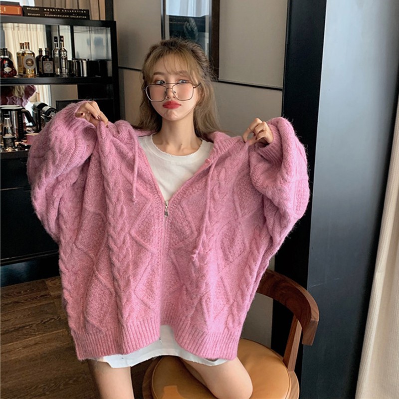 Spot / Autumn Korean version 2020 new Loose lazy style bat sleeve thick ...