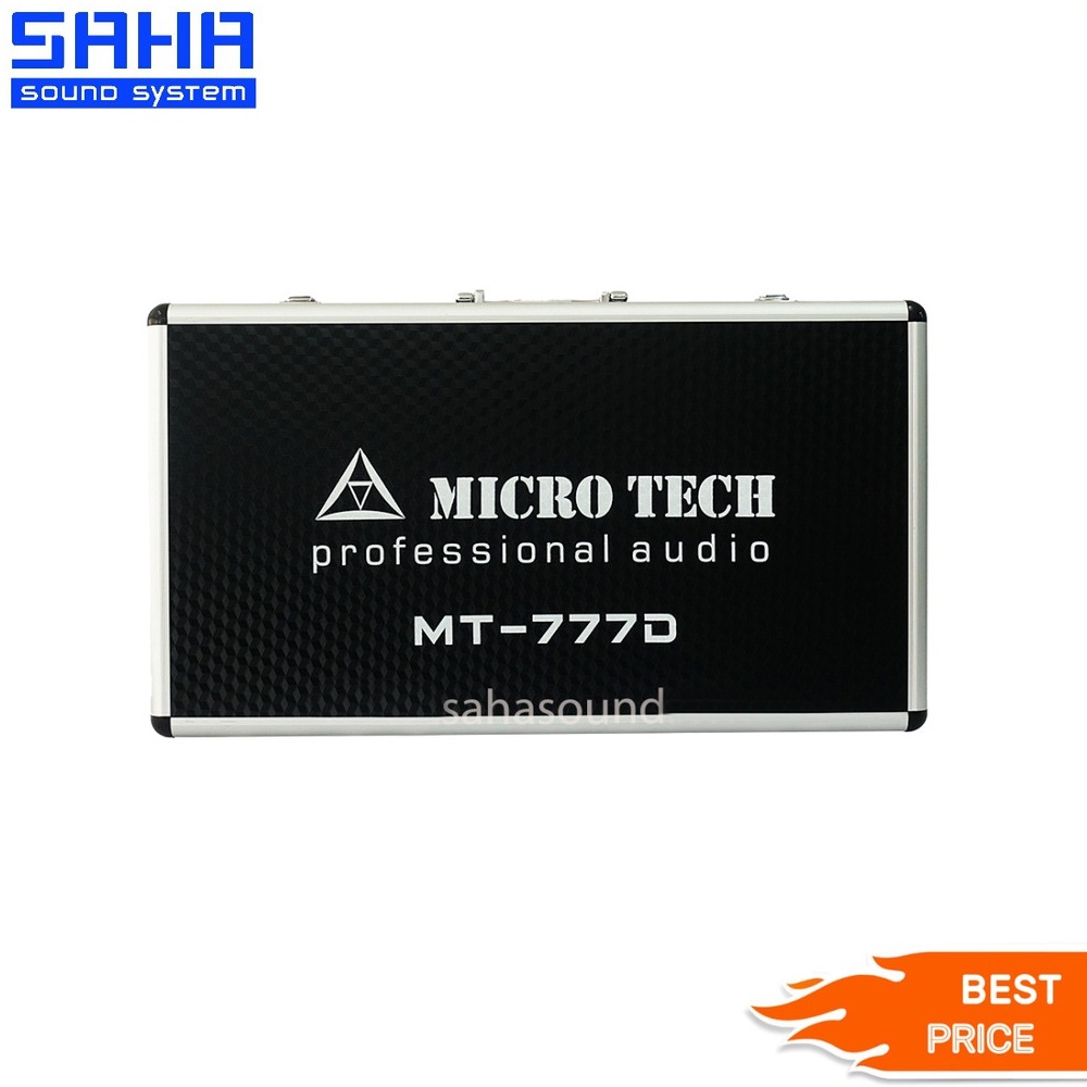 (ประกัน 1 ปี) MICRO TECH MT-777D ไมค์ลอย ไมโครโฟนไร้สาย UHF ด้ามอลูฯ - เสาหน้า เปลี่ยนคลื่นได้ ...