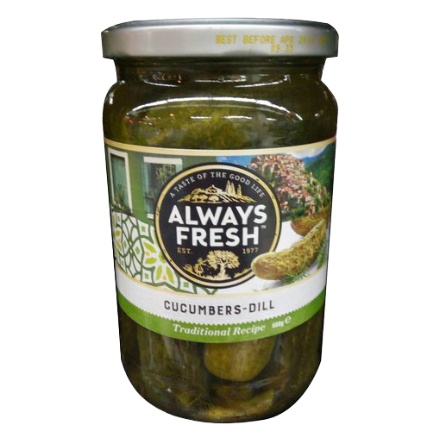 Always Fresh Original Dill Cucumbers 680g ของดอง แตงกวา แตงกวาดอง ...