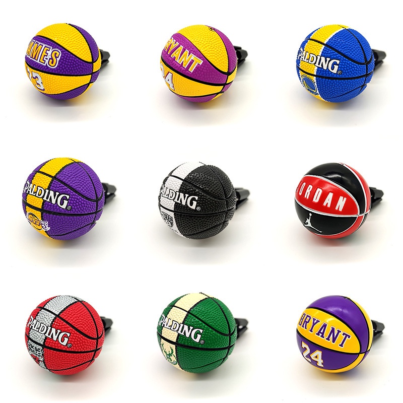 พวงกุญแจเครื่องปรับอากาศรถยนต์ บาสเก็ตบอล NBA Mini Kobe Jordan สําหรับ ...