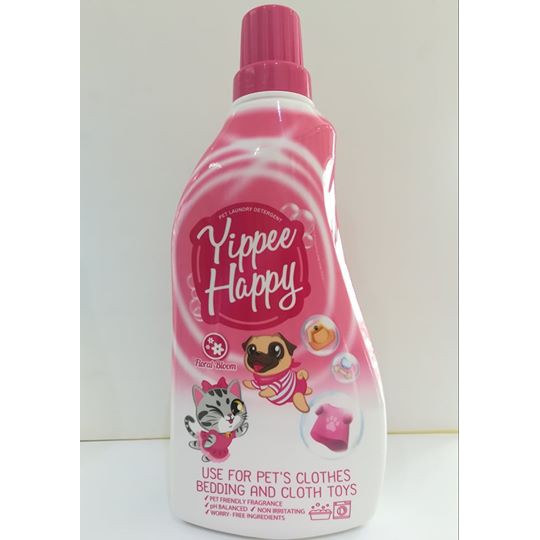 Yippee Happy น้ำยาซักผ้าสำหรับน้องหมาและแมว สูตรกลิ่นหอมละมุน | Shopee Thailand