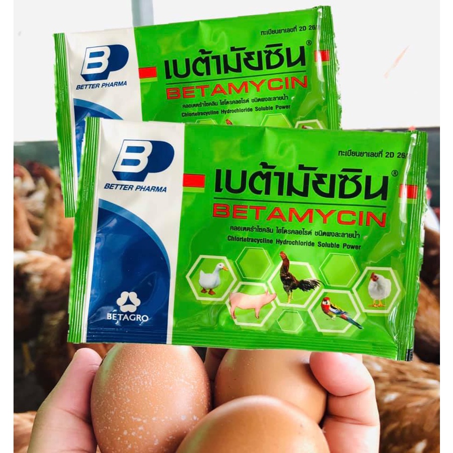 เบตามัยซิน 20 กรัม BETAMYCIN เบต้ามัยซิน ไก่ไข่ สำหรับสัตว์ ติดเชื้อใน ...