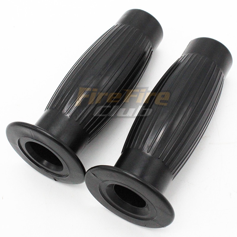 Universal Motorcycle Grips 78quot22mm Retro Rubber Handlebar Hand Grip ...