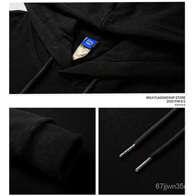 Hanlu เสื้อฮู้ดผ้าสเวตเตอร์ เสื้อวอร์มลำลองสำหรับผู้ชาย ดีไซน์ด้วยลายนำ ...