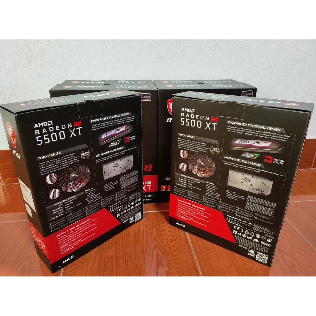 VGA (การ์ดจอ) MSI RADEON RX 5500 XT GAMING X 8G - 8GB GDDR6 Warranty ...