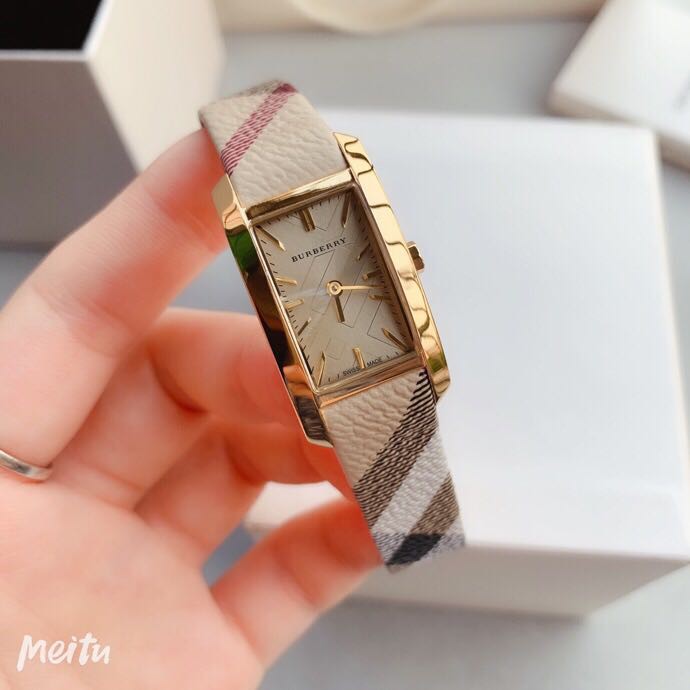 BURBERRY Pioneer Gold Dial Gold Ion-plated Ladies Watch BU9509 ...