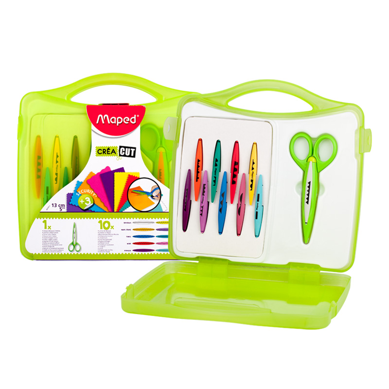 พร้อมส่งกรรไกรเด็กส่งกระดาษทำด้วยมือ MAPEDMa Peideลูกไม้ชุดกรรไกรความ ...