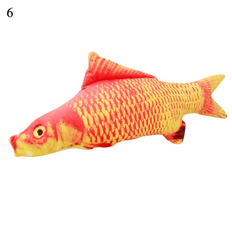 ของเล่นสัตว์เลี้ยง20cm Short lush simulation Fish Cat Toy Interactive ...