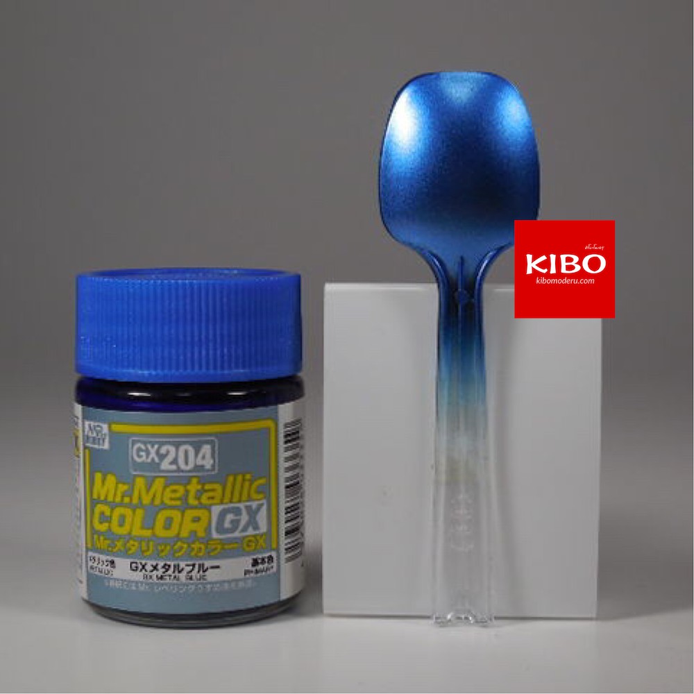 สีสูตรทินเนอร์ Mr.Metallic Color GX204 Matal Blue สีน้ำเงินเมทัลลิก ...