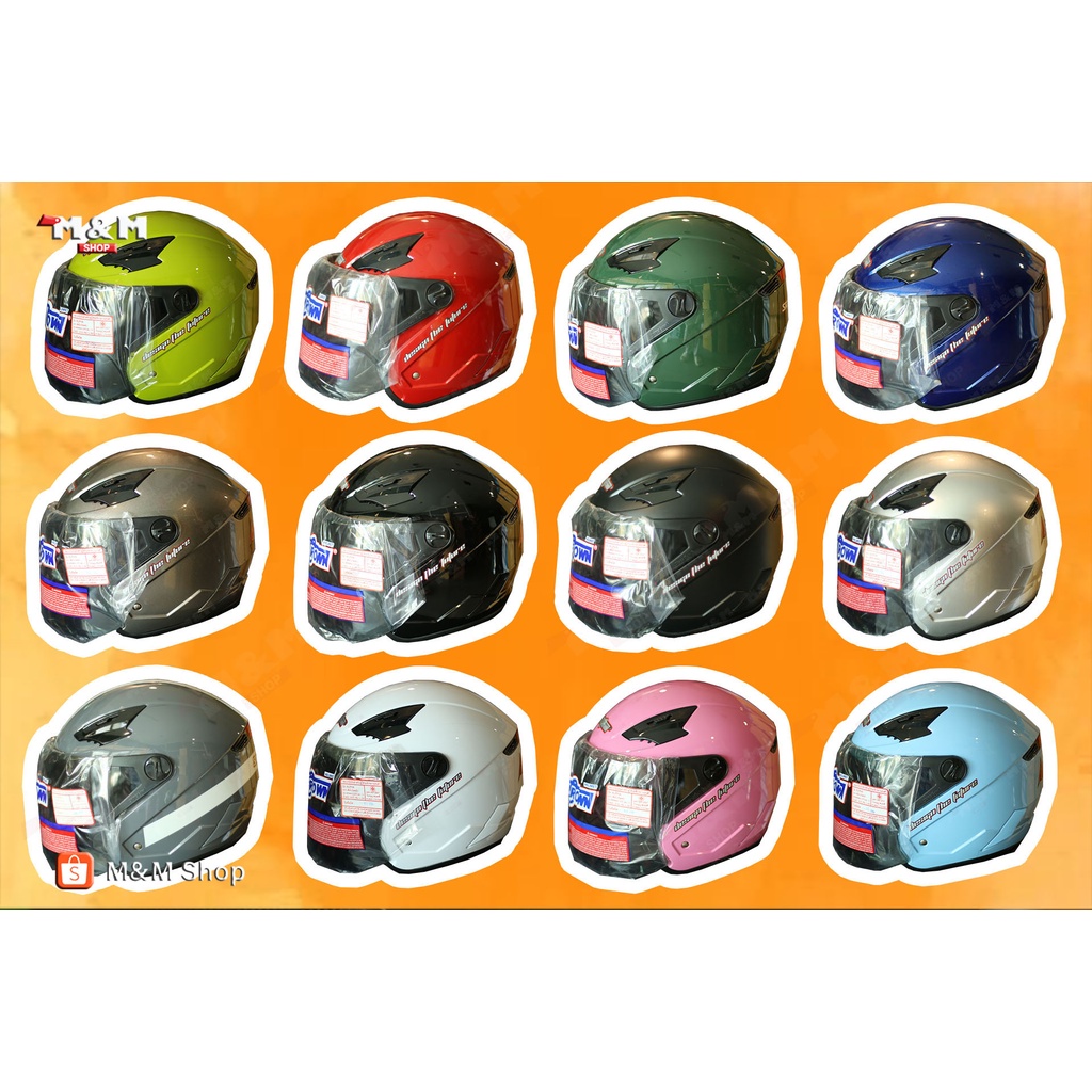 กรอกMMOCTSLลดเพิ่ม25 หมวกกันน็อค SPACE CROWN รุ่น ALPHA มี 12สีให้เลือก ...
