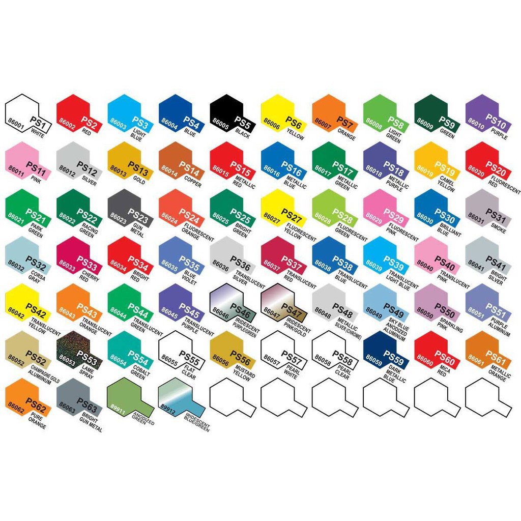 【ของเล่น】 TAMIYA 86006 PS-6 YELLOW สีสเปรย์ สีเหลือง ใช้พ่นบอดี้ใส รถ ...