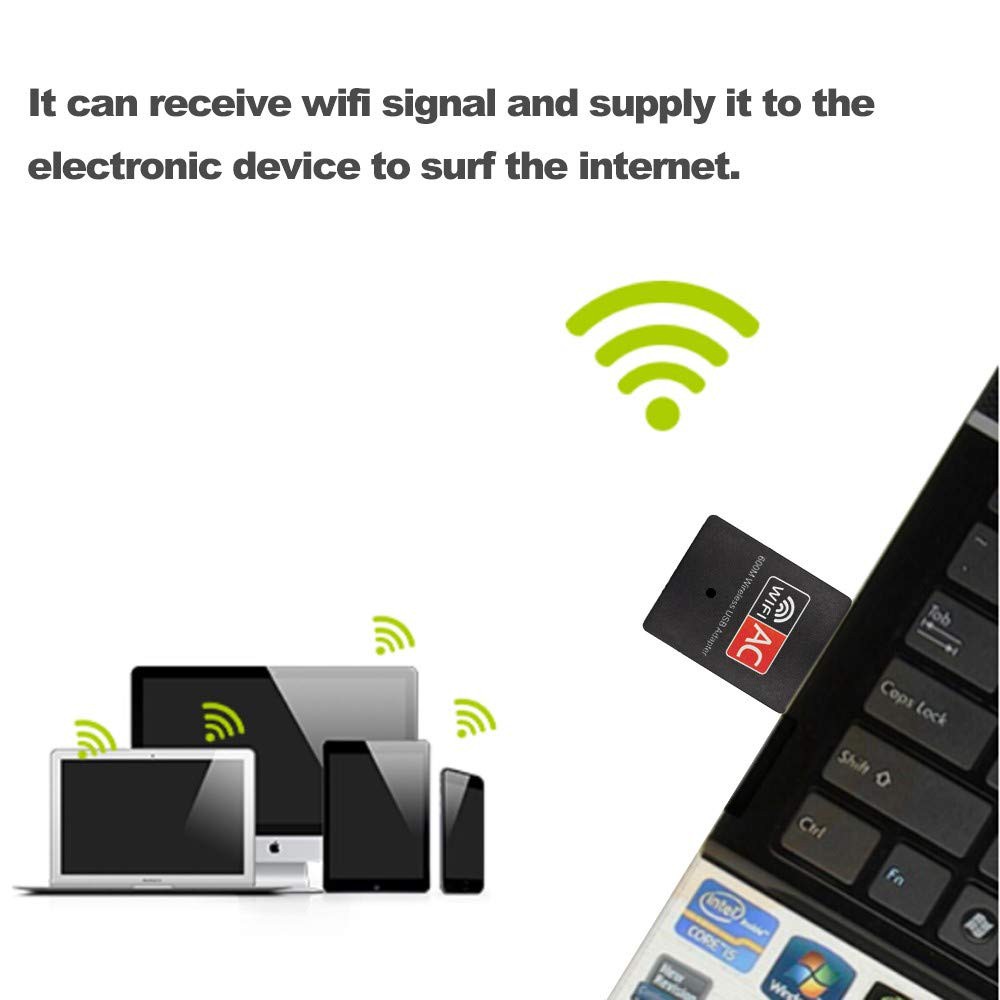 Dual Band 600Mbps 2.4GHz 5GHz USB Wireless Adapter Wifi Antenna 802 ...