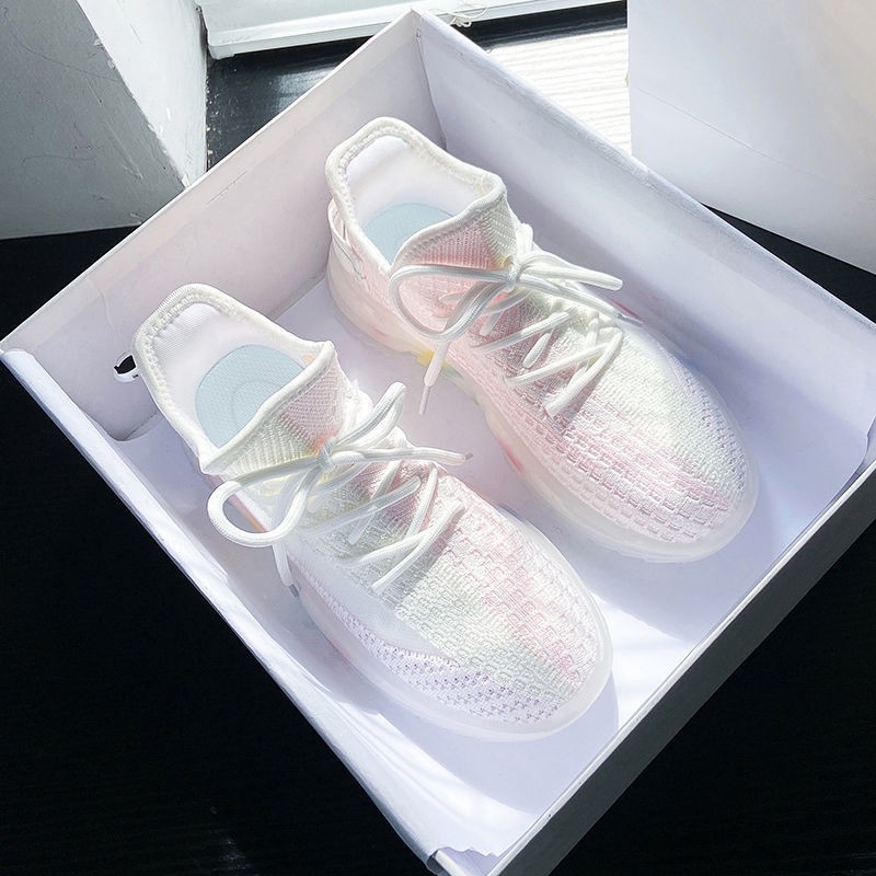 Coconut Shoes Women 350 Flying Woven Mesh Breathable 2021 Summer New ...