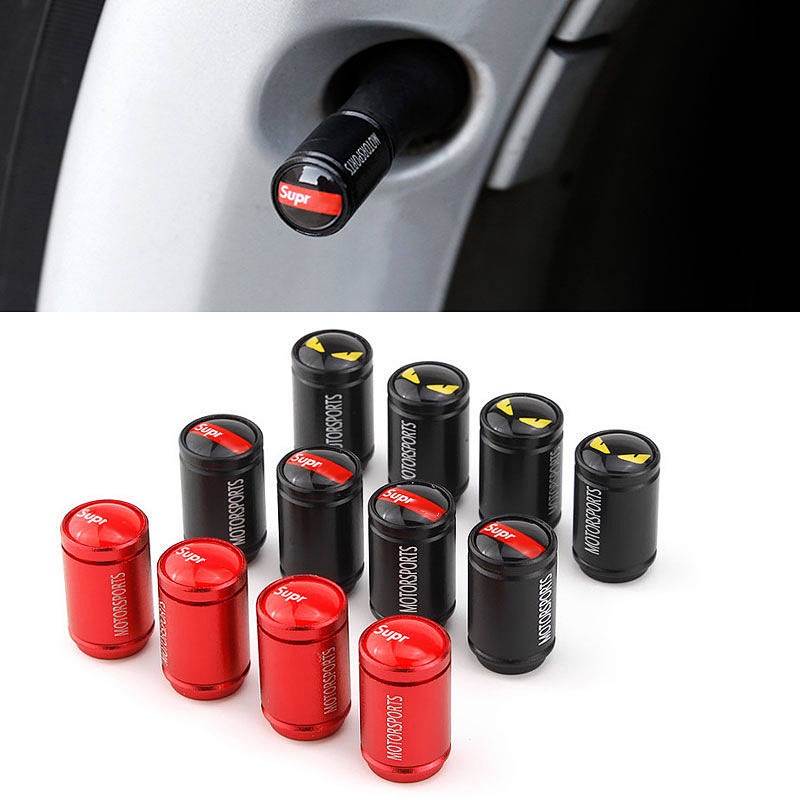 Car Tire Cap Valve Cover Wheel Hub Valve Core Tire Cap Tide Brand Metal ...