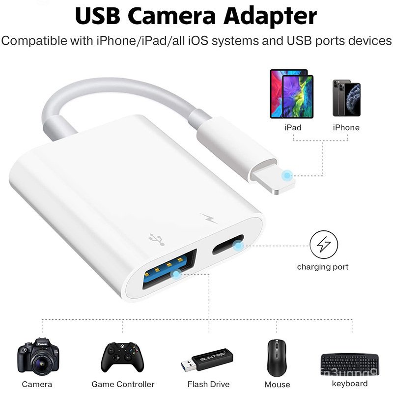 Hot saleXLgame lighting OTG adapter iPhone Cable Lightning to USB 3 ...