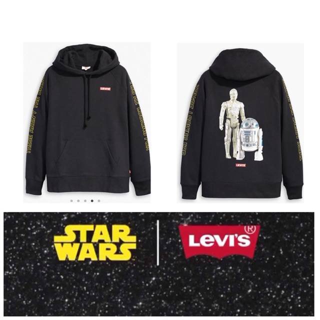 LEVIS X STAR WARS GRAPHIC HOODIE Black Limited Edition เสื้อฮู้ดแขนยาวลีวายส์ สีดำ สินค้า ...
