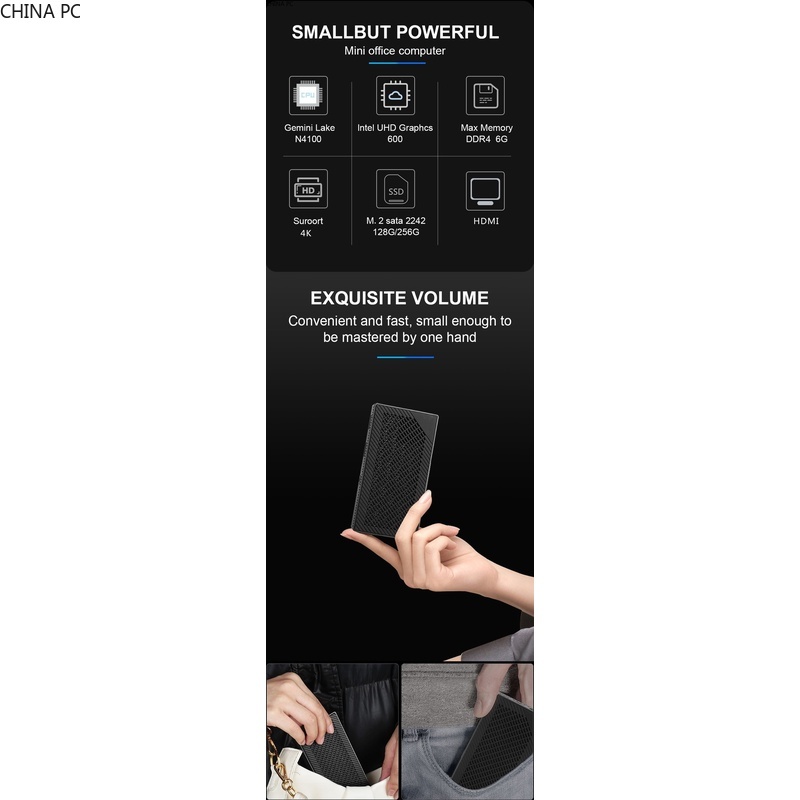 (พรีแอคทีฟ Win11 Pro) 2022 ใหม่ แรม CPU บลูทูธ 5.0 ZX02 Mini PC Mini PC ...