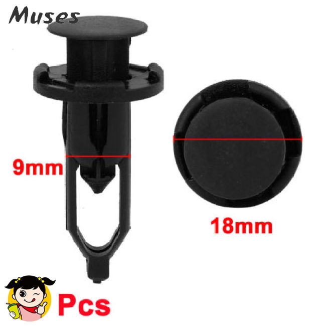 คลิปหมุดยึดสีดํา 50 ชิ้น 52161-02020 สําหรับ toyota - muse07.th - ThaiPick