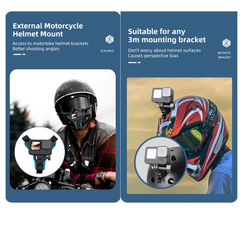 Telesin Backpack strap mount with 360Rotation multifuctional J hook for ...