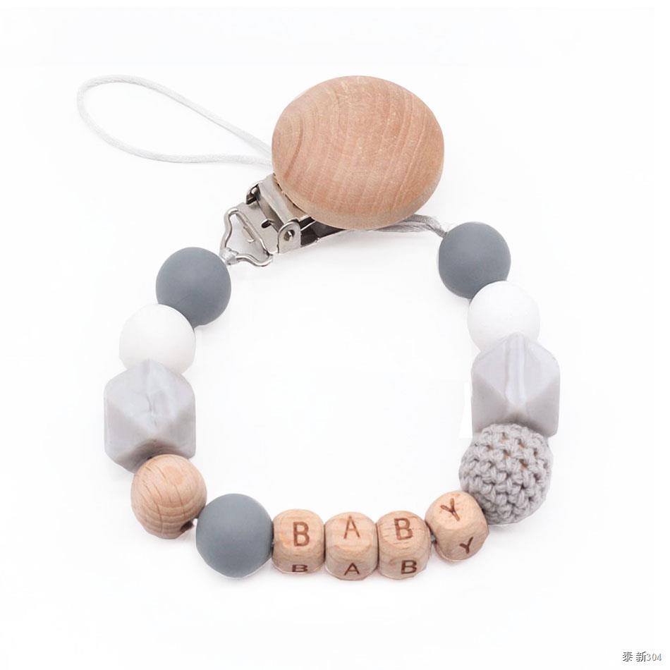 Personalized baby Name pacifiers chains Silicone Pacifier Clip Binky ...