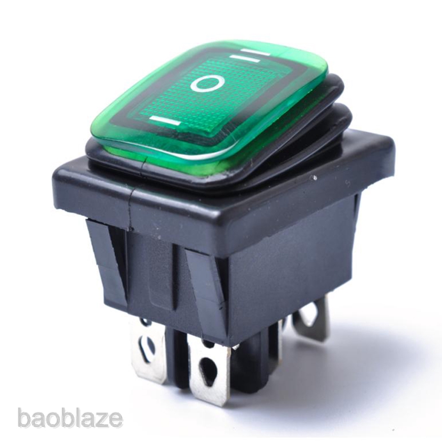 4pcs 6 Pin On/Off/On 3 Position Rocker Power Switch With Backlight ...