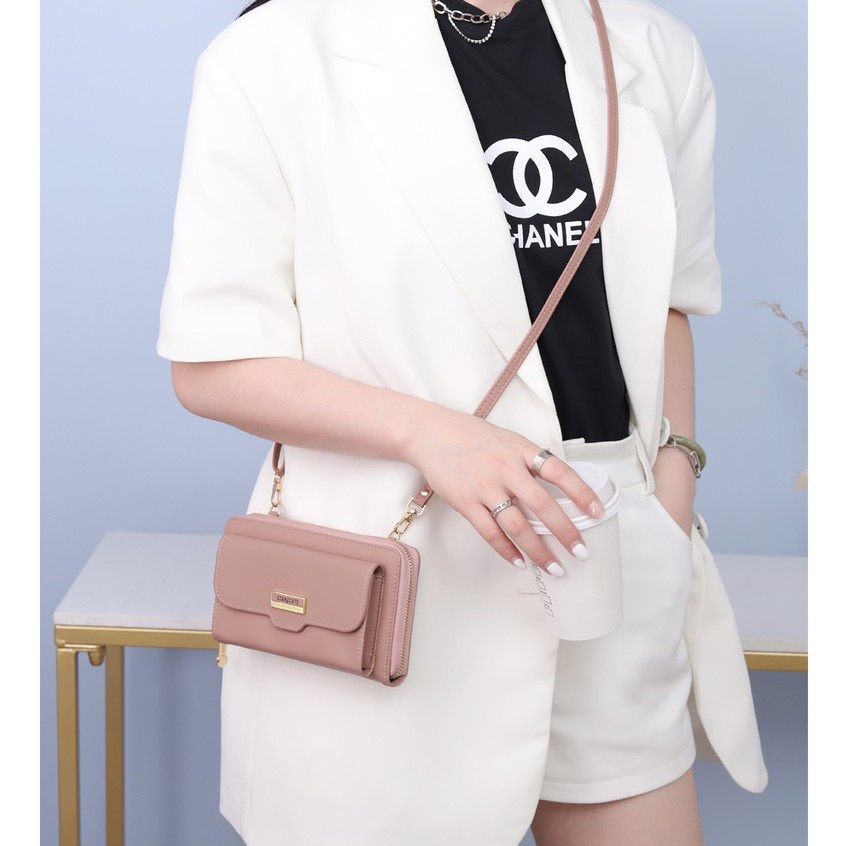 พร้อมส่ง กระเป๋าสตางค์สะพายข้างสะพายไหล่ แฟชั่น ผู้หญิง STARCATE-S201 หนังPU ช่องเยอะใส่ของได้ ...