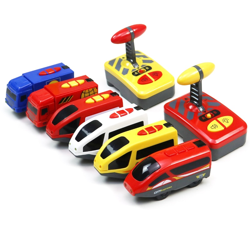 RC Electric Train Set With Carriage Sound and Light Exress Truck FIT ...