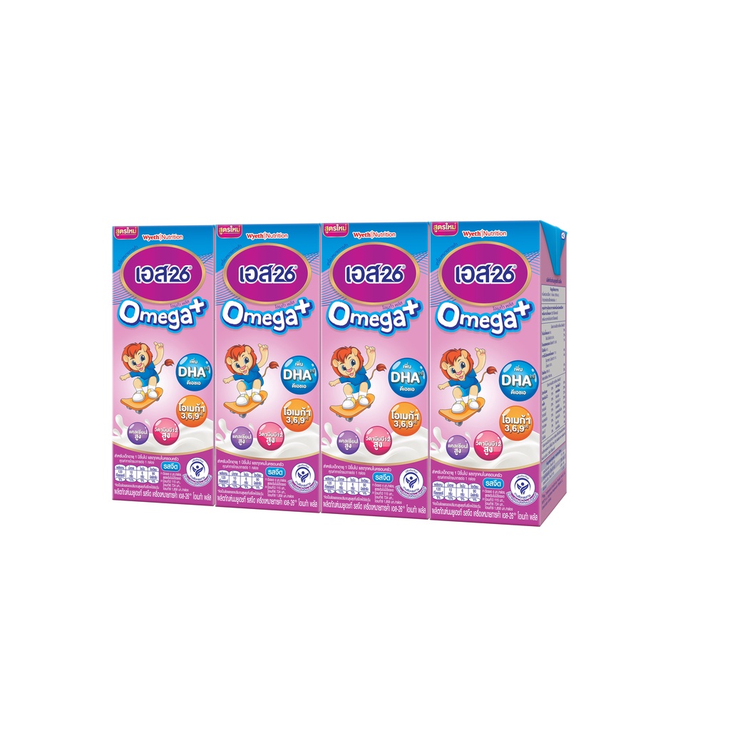 S-26 Omega Plus UHT (Formula 3) Case นมกล่อง เอส-26 โอเมก้า พลัส ยูเอช ...