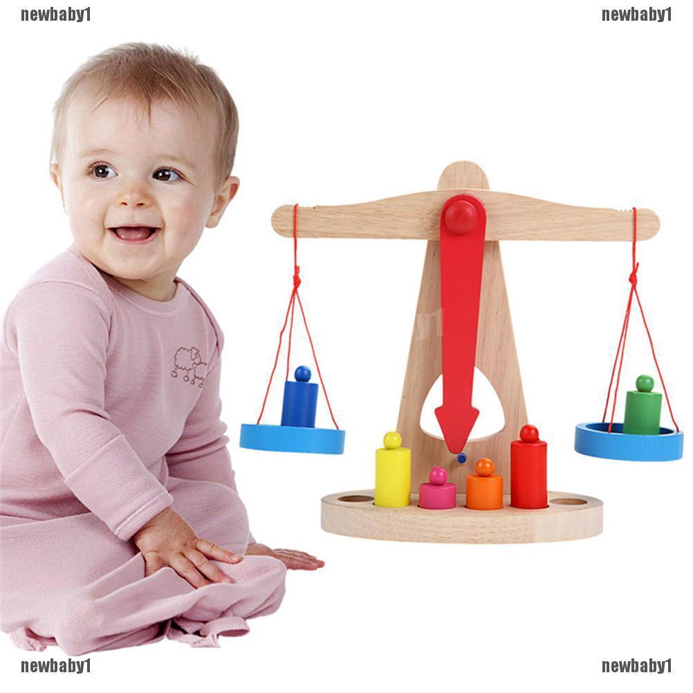 1 Set Balance Scale Toy Montessori Educational Toy Baby Early ...