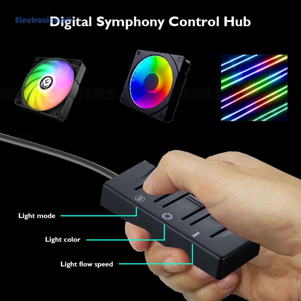 ElectronicMall01 PHANTEKS 5V 3Pin Digital Remote Control HUB RGB LED ...
