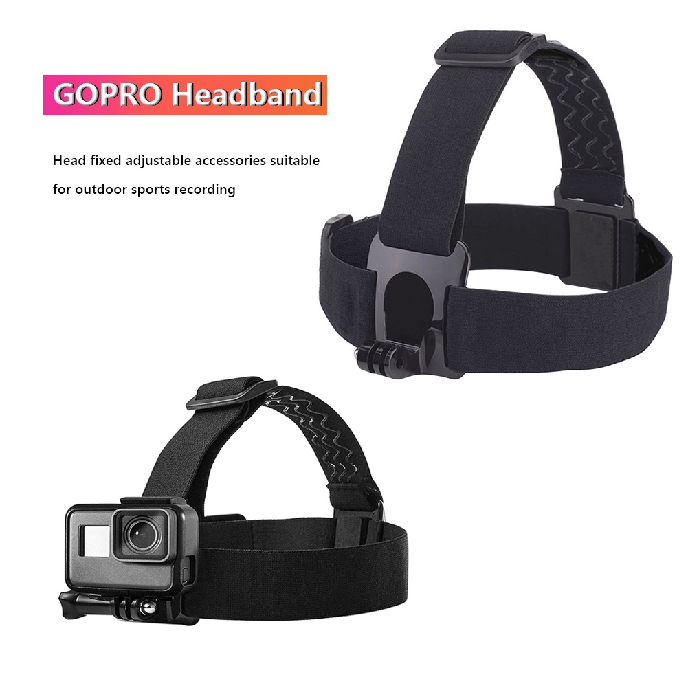 Camera Head Strap Mount Headband Holder Action Camera Mount with Thumb ...
