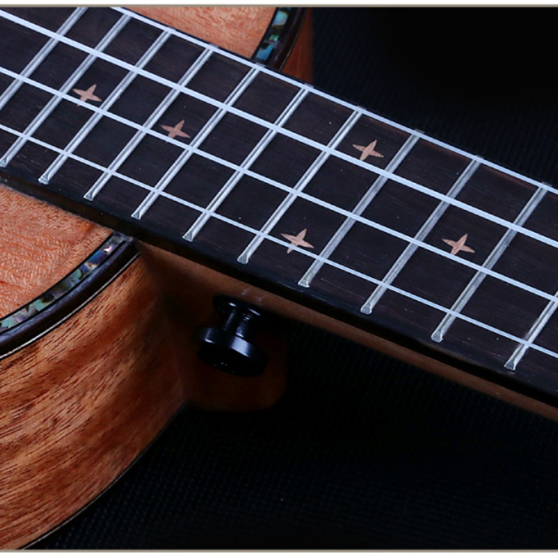 BUkulele 21 24 26 Inches Full Solid Mahogany Mini Electric Soprano ...